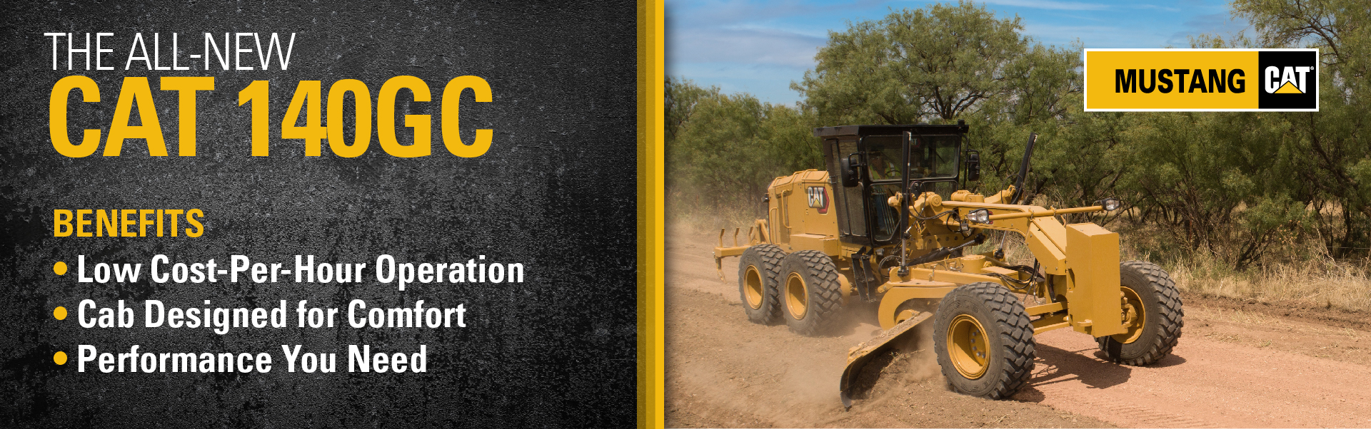 Come See the All-new 140 GC | Mustang Cat