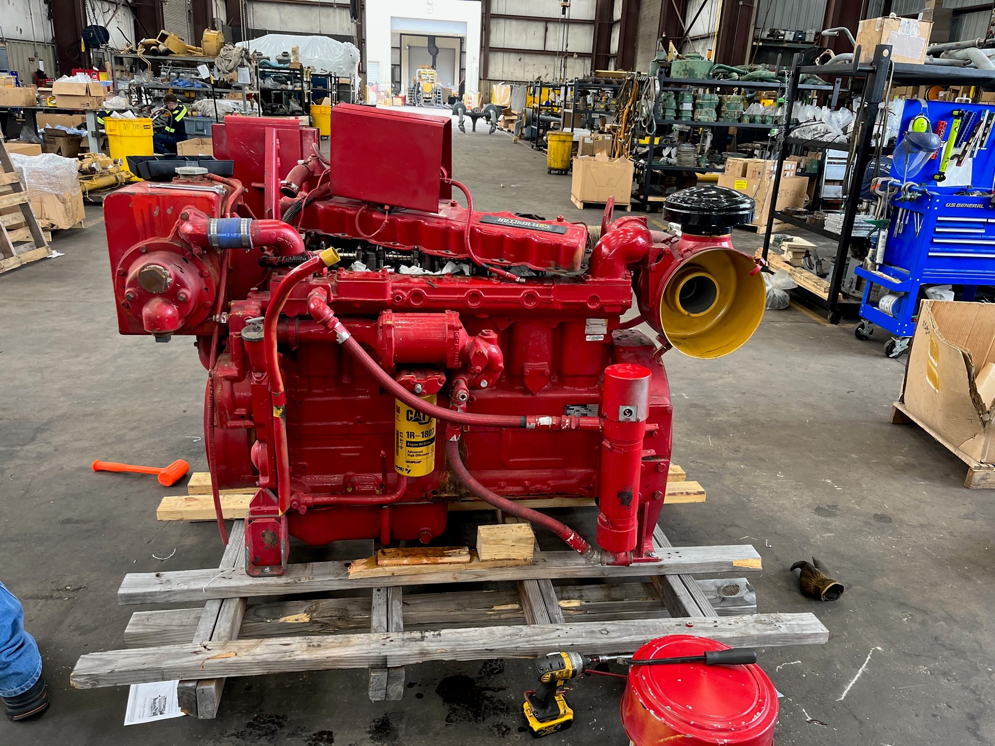 CATERPILLAR 3306B DI 231HP DIESEL ENGINE - USED - 1065 Hours