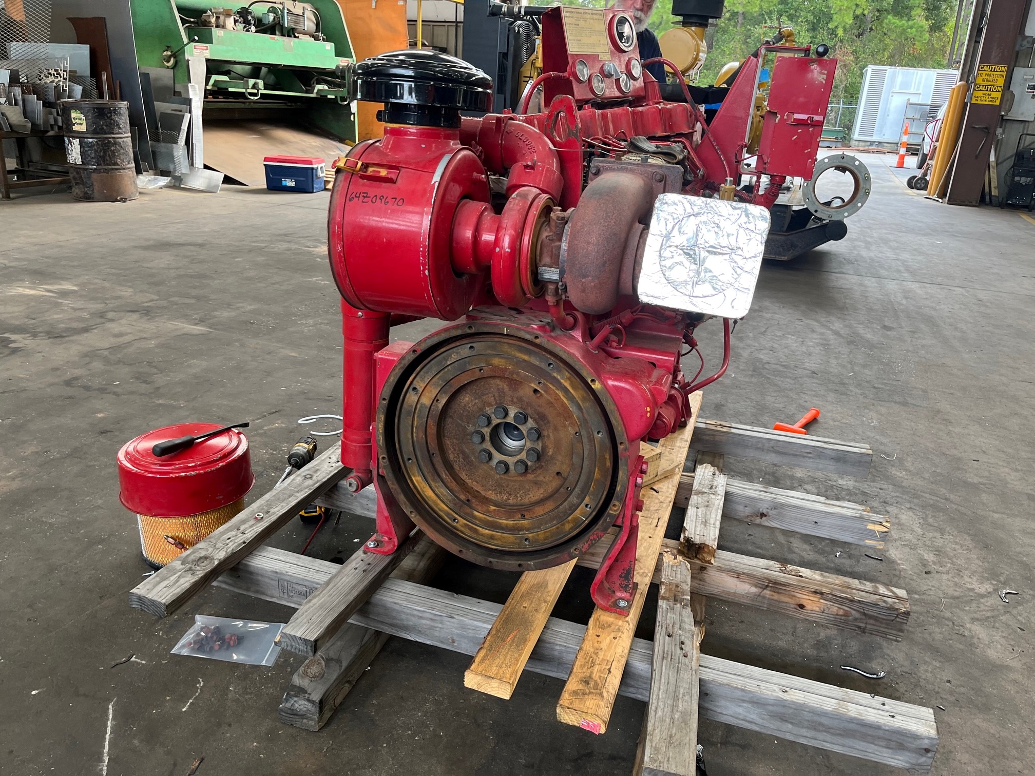 CATERPILLAR 3306B DI 231HP DIESEL ENGINE - USED - 1065 Hours