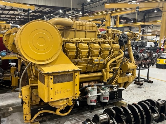 CATERPILLAR 3512C HD 1475HP LAND MECHANICAL ENGINE - USED - 3922 Hours