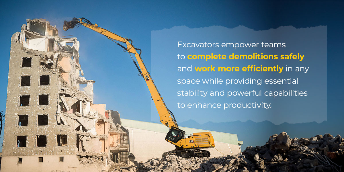 Uses for Excavators on a Construction Site | Mustang Cat