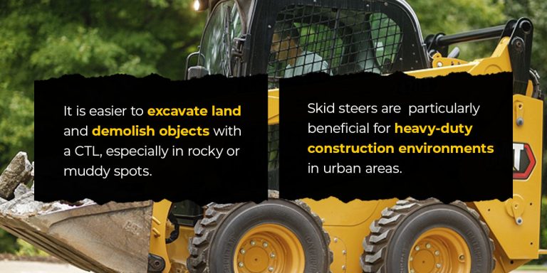 Comparing Compact Track Loaders and Skid Steer Loaders | Mustang Cat
